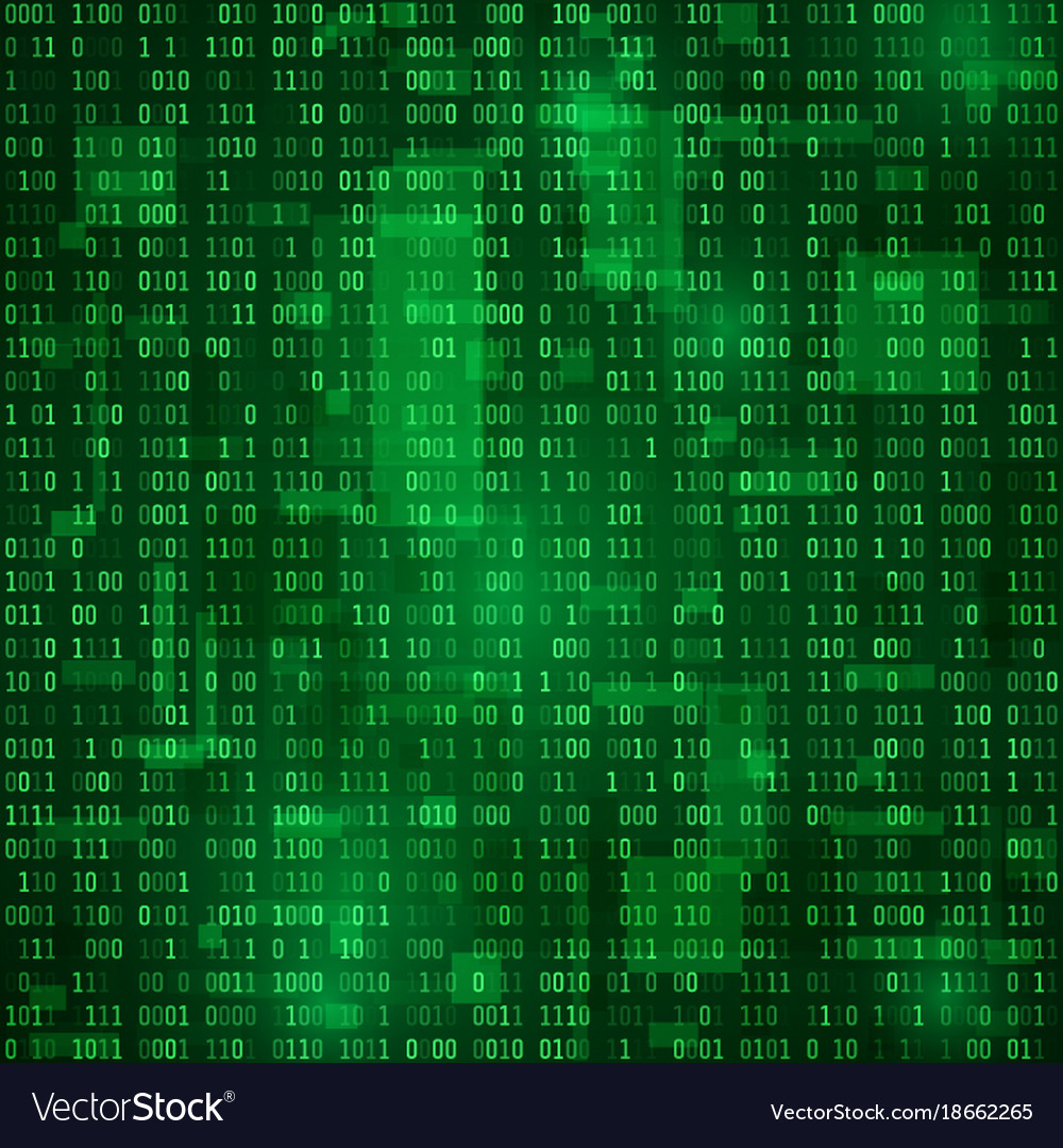 Generation Of Random Binary Data Coding Royalty Free Vector