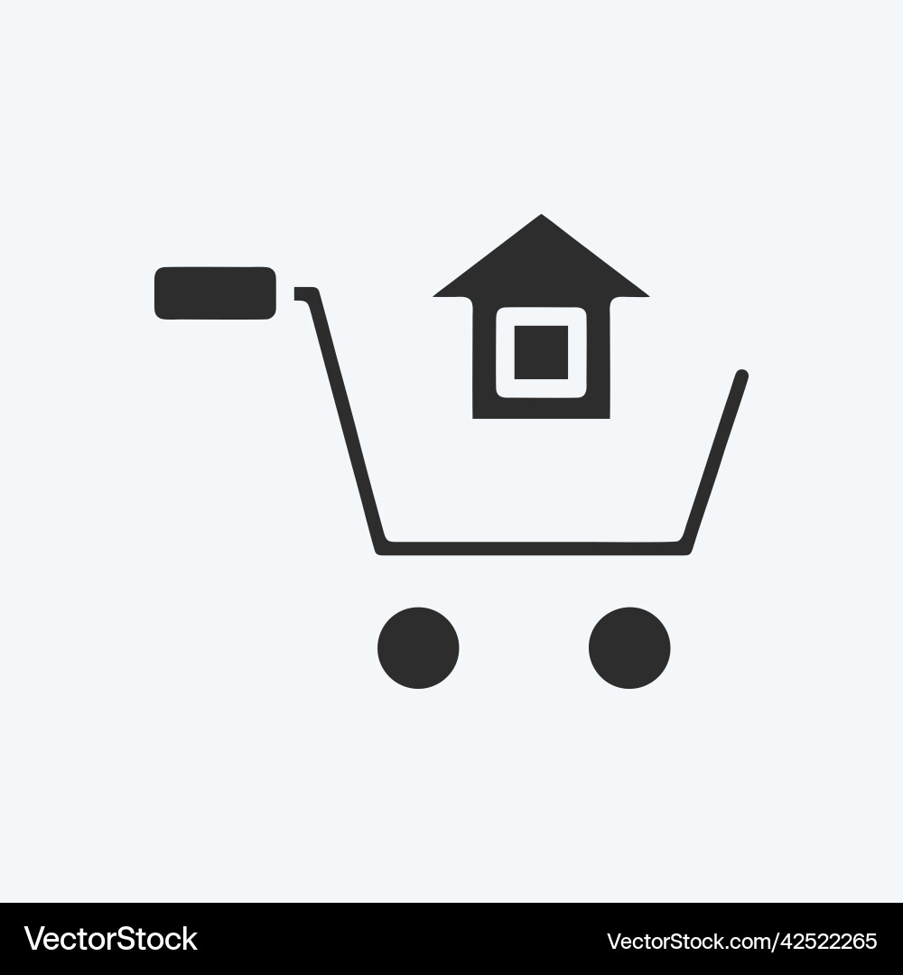 Icon purchase suitable for education symbol glyph Vector Image