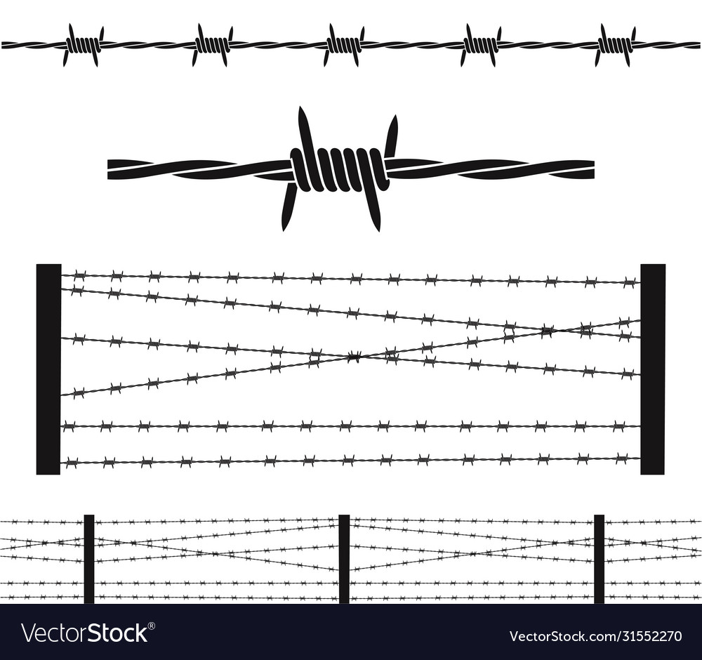 Barbed wire Royalty Free Vector Image - VectorStock