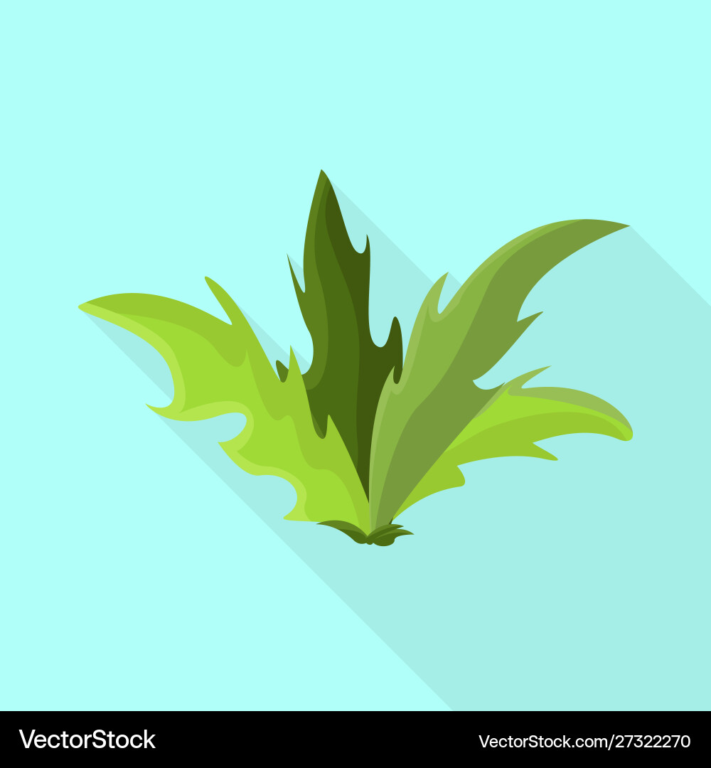 Bush and leaves logo set Royalty Free Vector Image