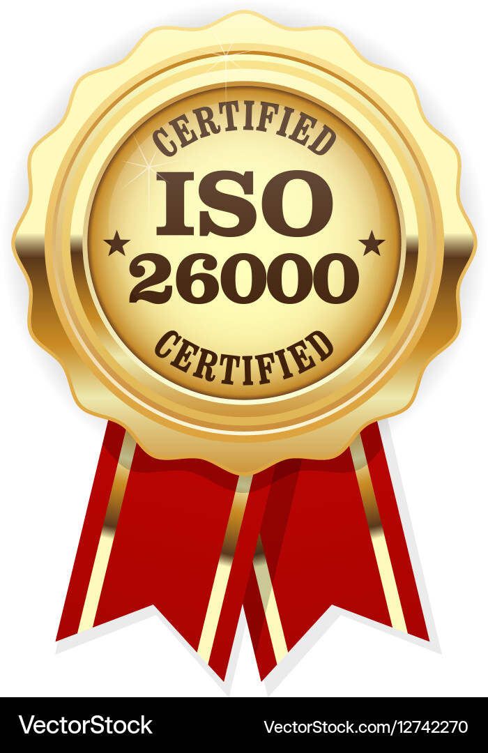 ISO 26000 standard rosette - social responsibility