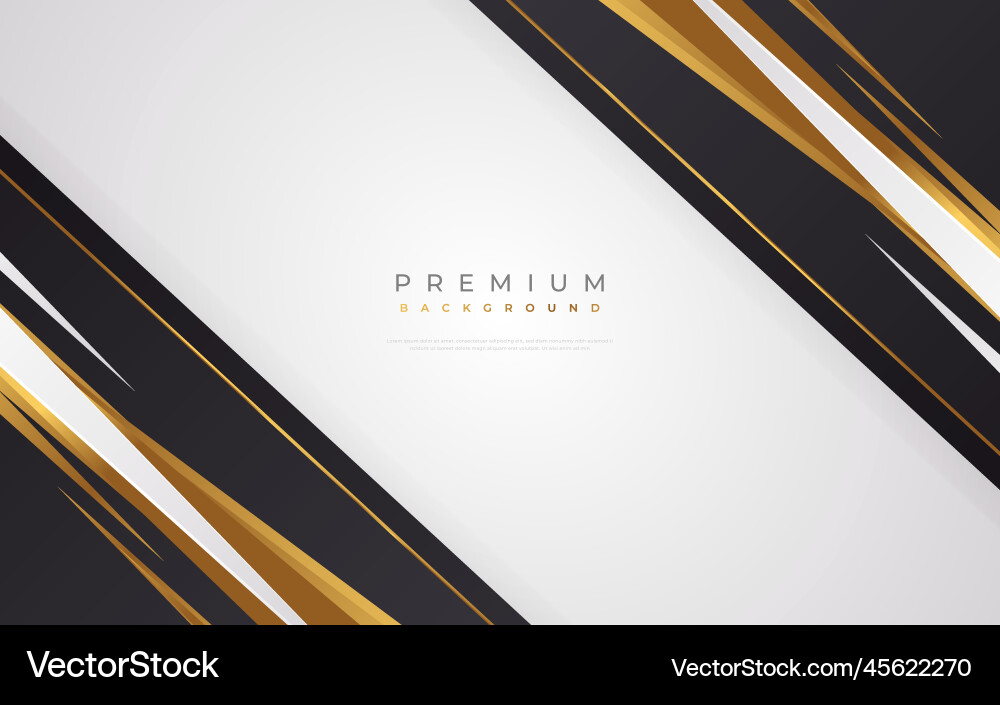 Luxury abstract golden premium background Vector Image