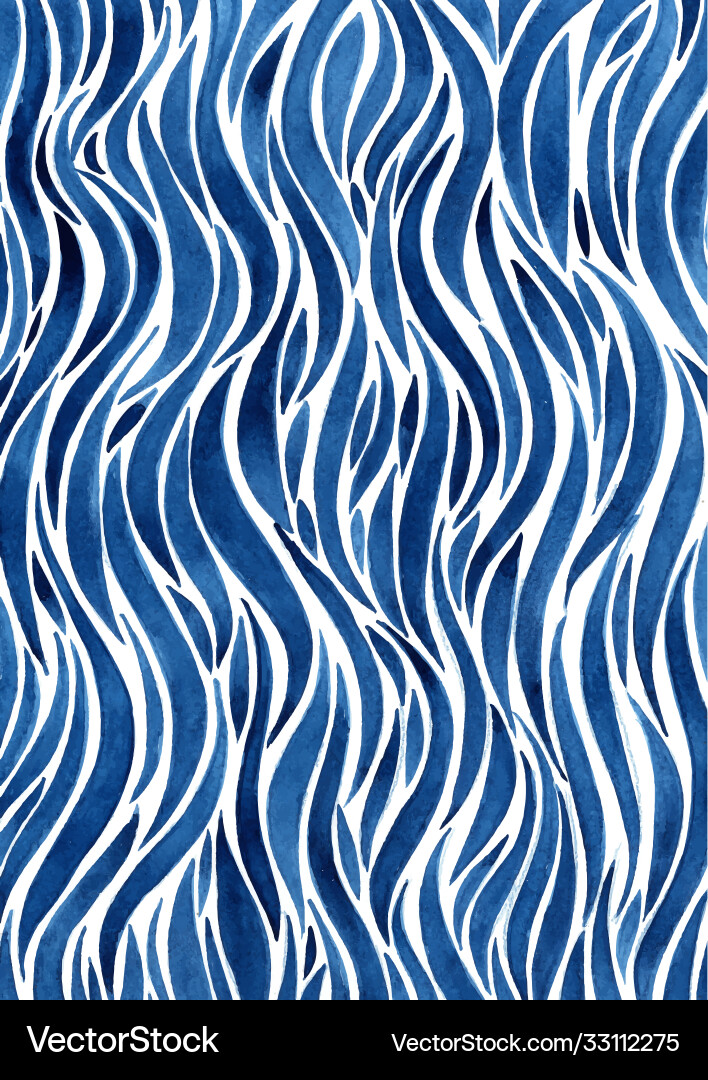 Abstract surface water or water wave watercolor Vector Image