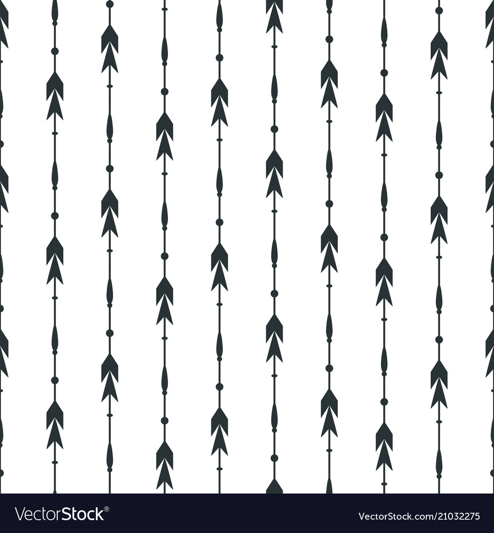 Black arrows seamless pattern background Vector Image