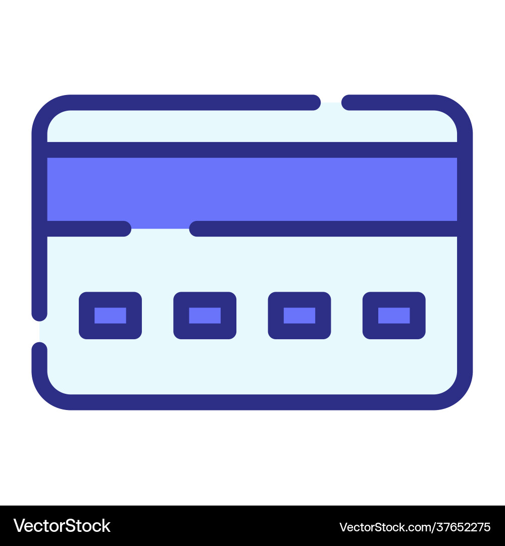 Credit card payment pay single isolated icon Vector Image