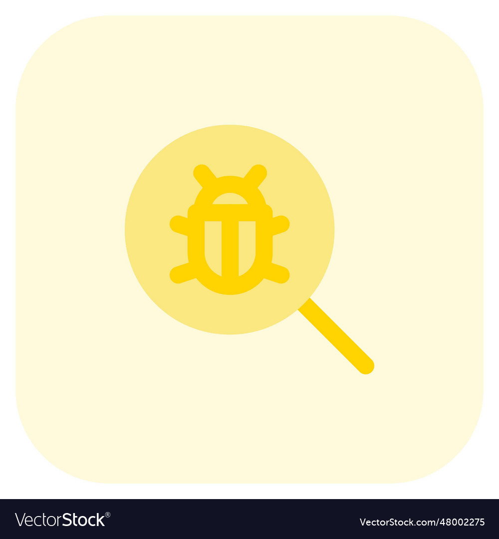 Found a bug in system software Royalty Free Vector Image