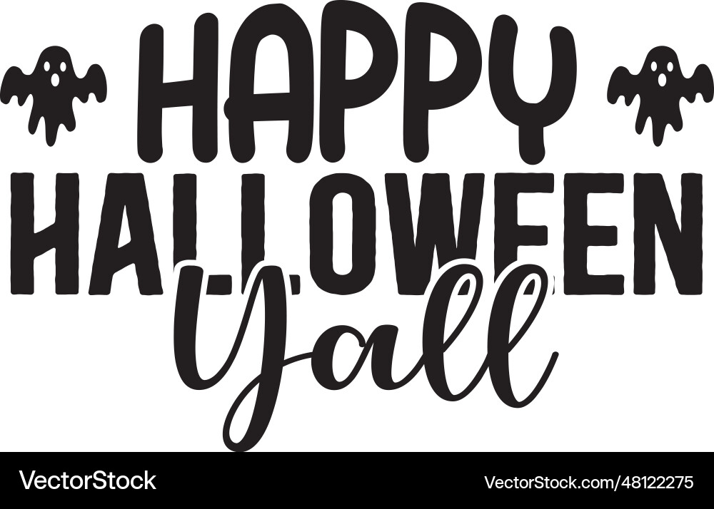 Halloween typography design Royalty Free Vector Image