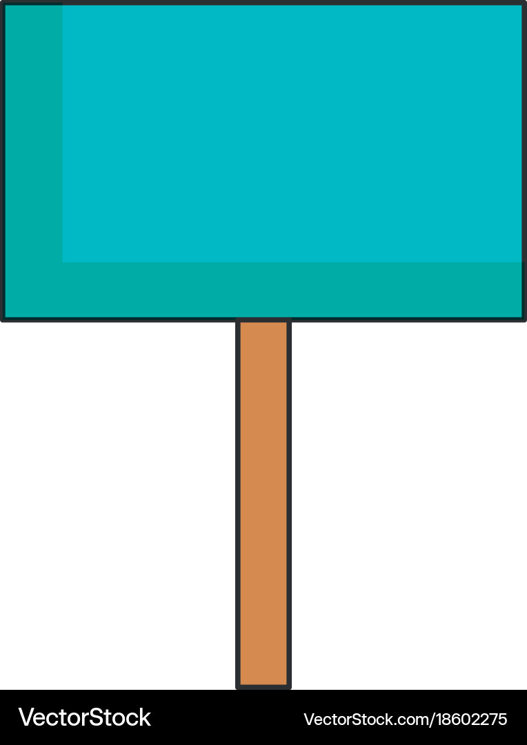 Protest banner isolated icon Royalty Free Vector Image