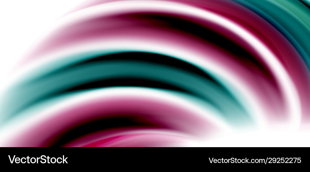 Silk smooth lines on white liquid fluid color Vector Image