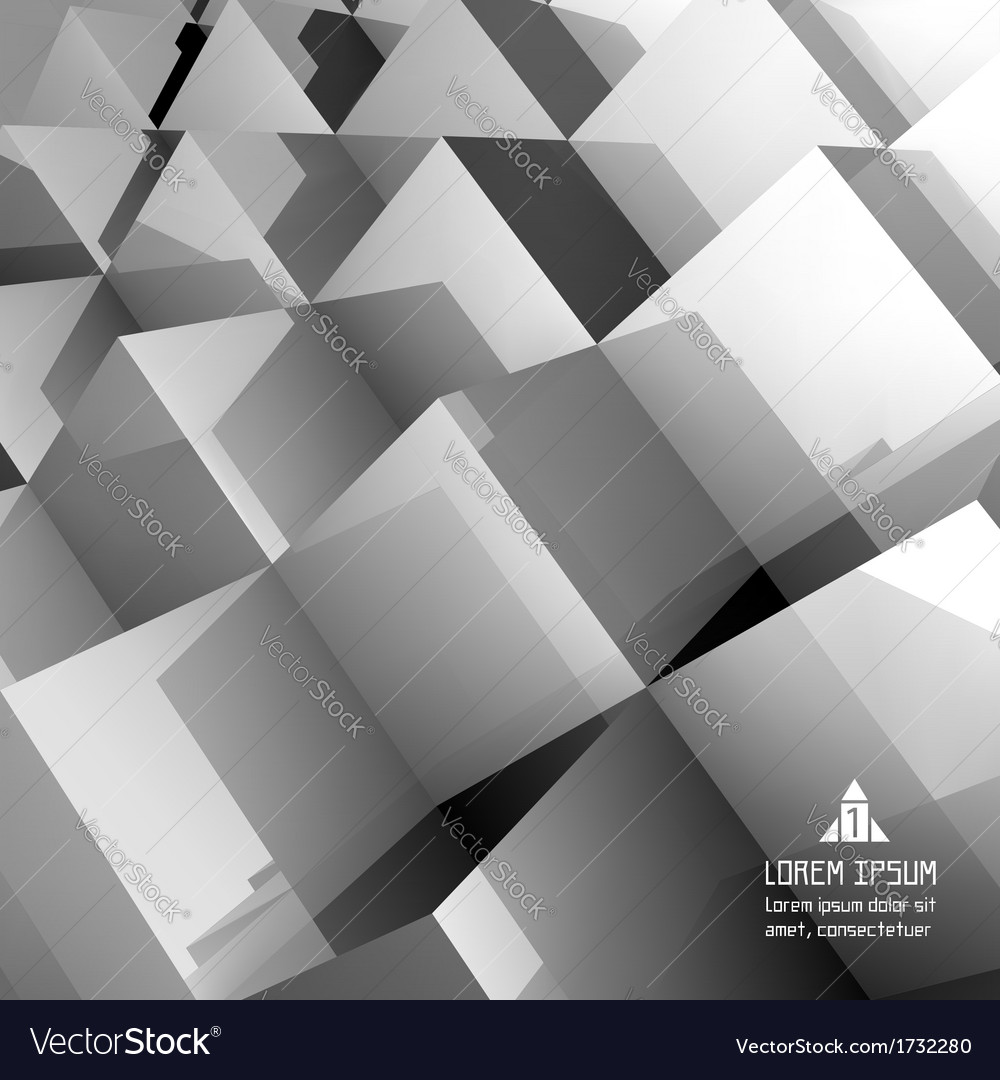 3d blocks structure background Royalty Free Vector Image