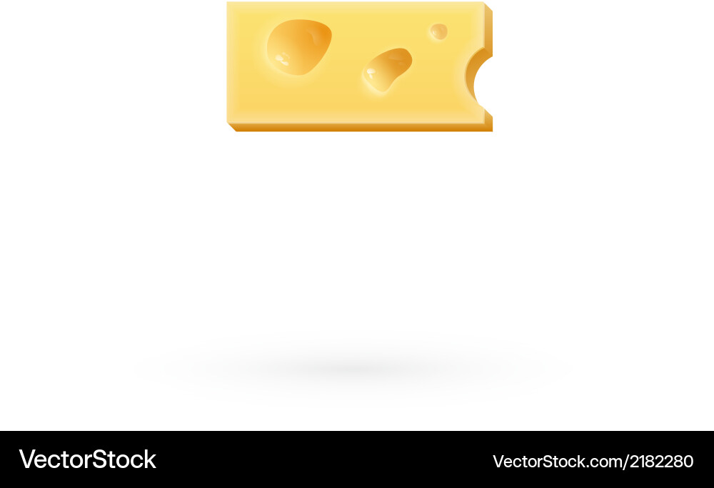 Cheese minus mark Symbol isolated on white Vector Image