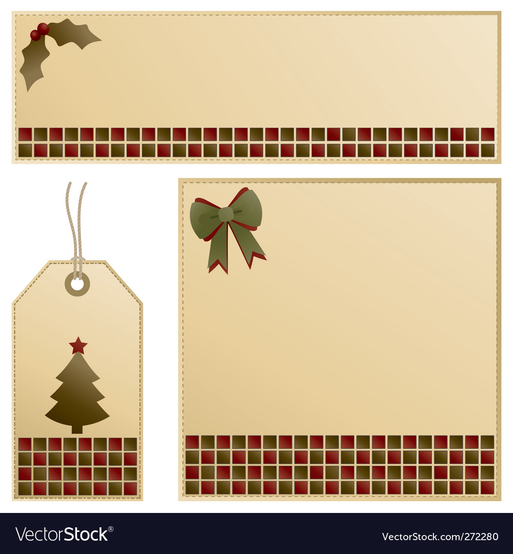 Christmas set Royalty Free Vector Image - VectorStock