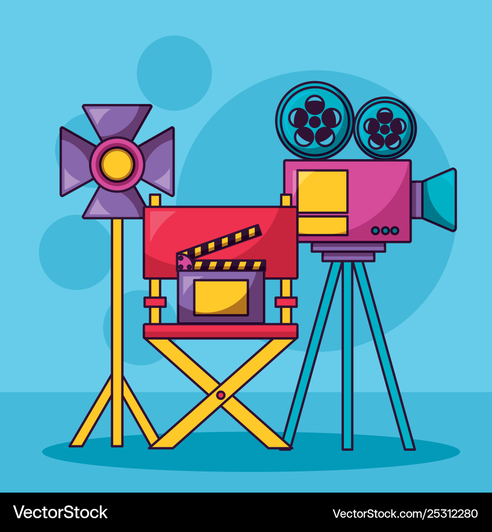 Cinema movie design Royalty Free Vector Image - VectorStock