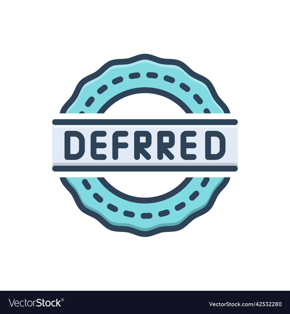 Deferred Royalty Free Vector Image - VectorStock