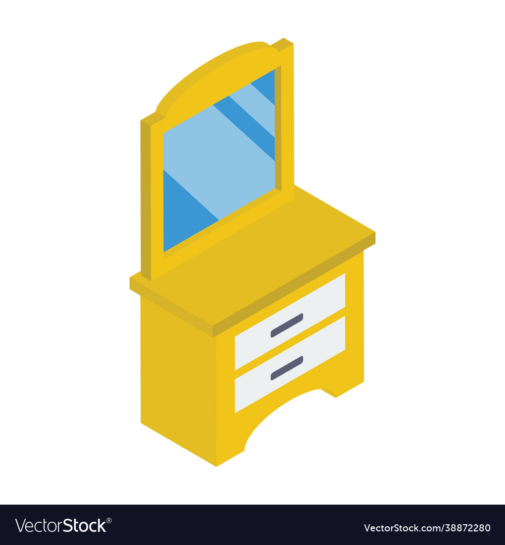 Dressing table Royalty Free Vector Image - VectorStock