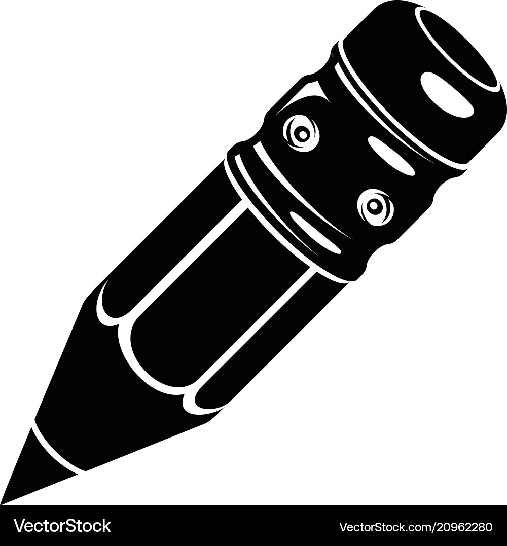 Pencil icon volume icons simple style Royalty Free Vector