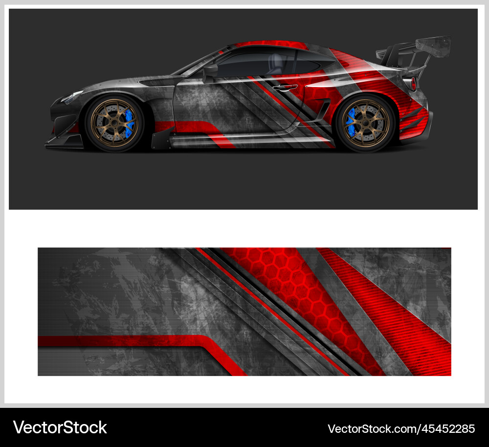 3m wrap wrap design for vinyl sticker car Vector Image