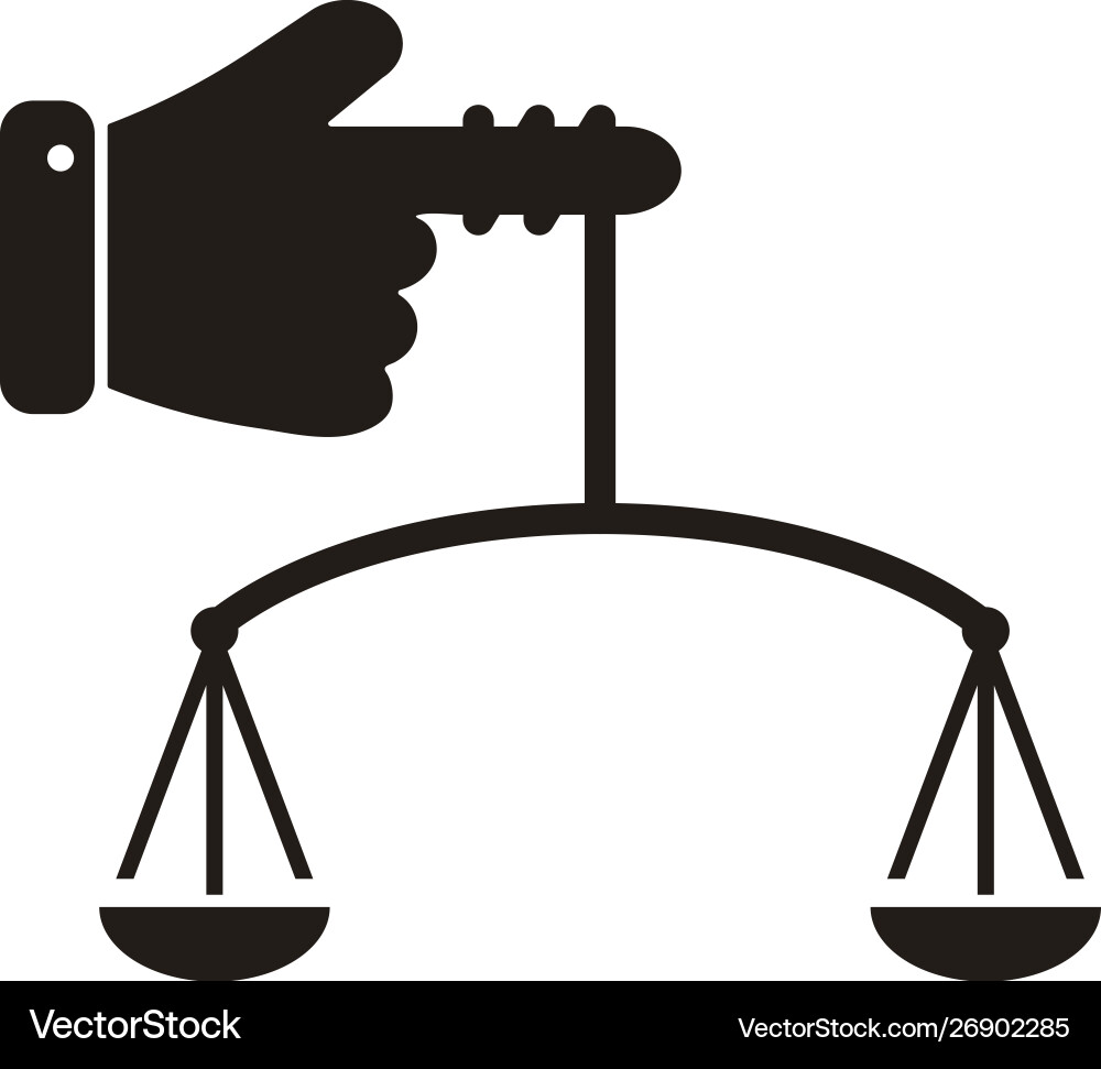 Attorney law graphic design template isolated Vector Image