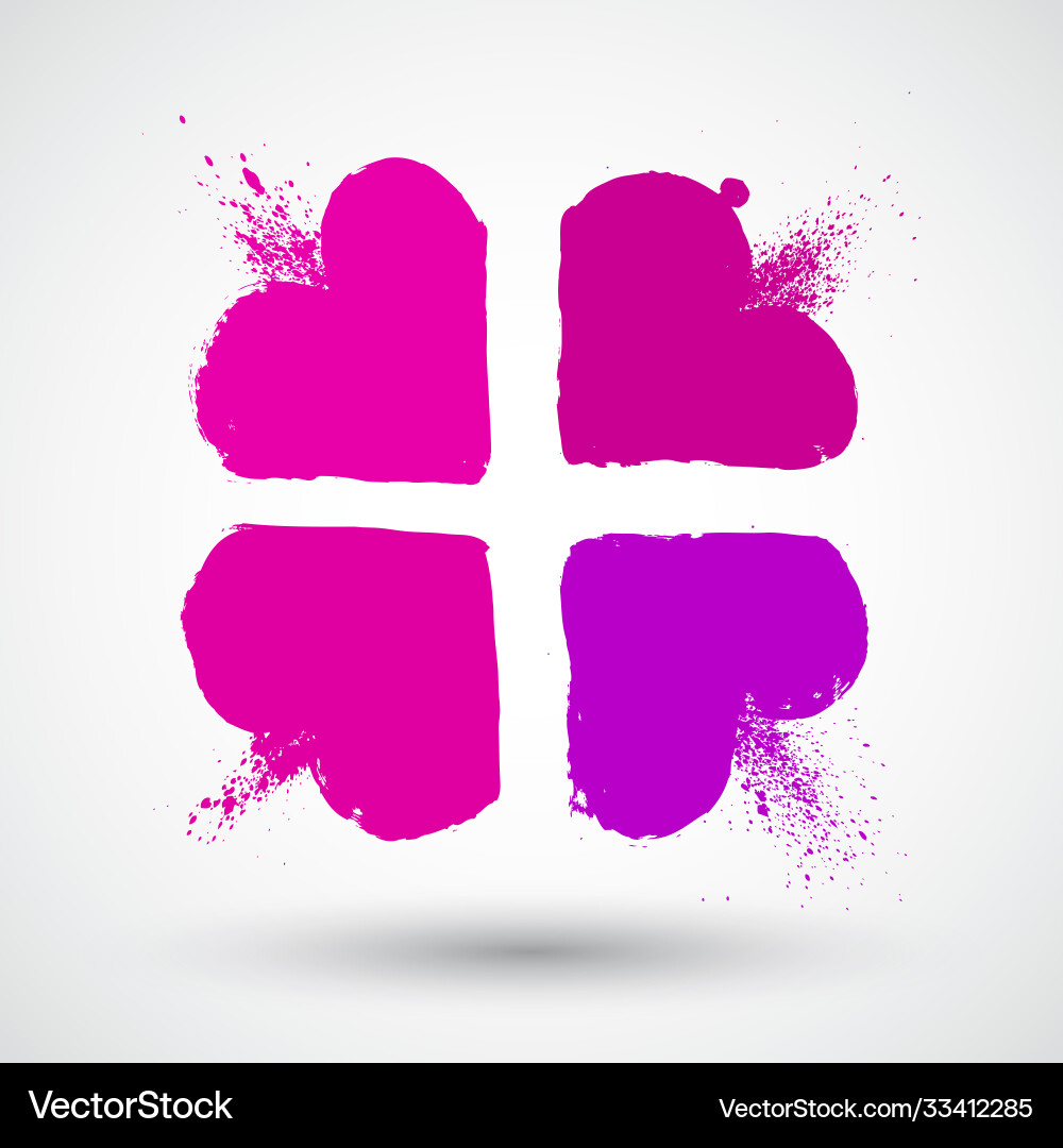 Heart shape design for love symbols Royalty Free Vector