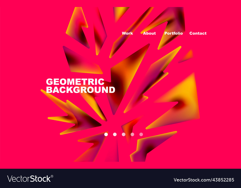 Shards shape composition abstract background web Vector Image