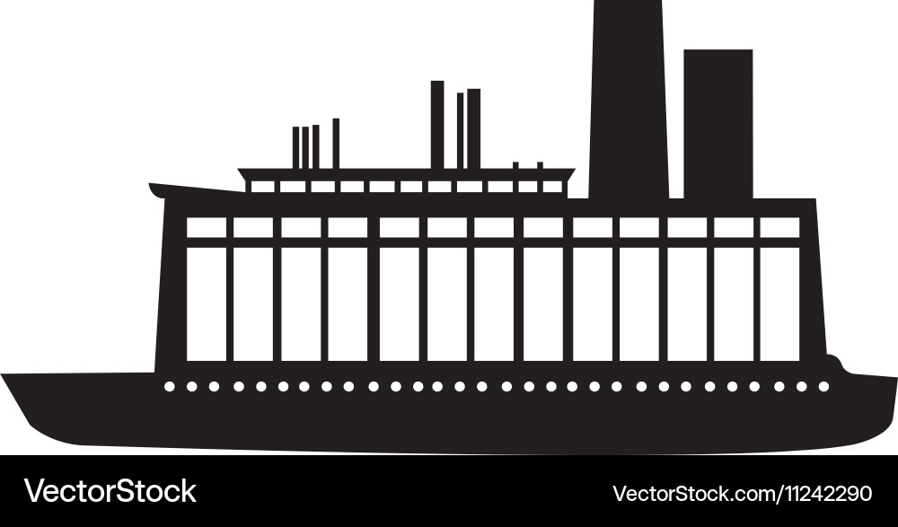 Boat or ship pictograph icon image Royalty Free Vector Image