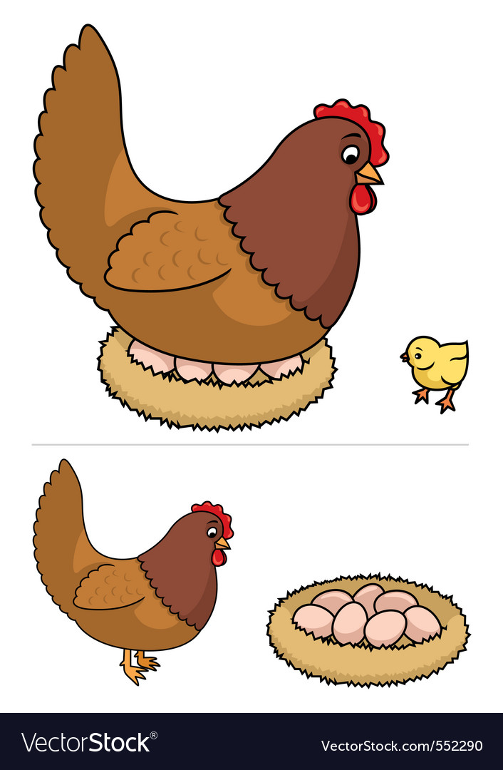 Hen Royalty Free Vector Image - VectorStock