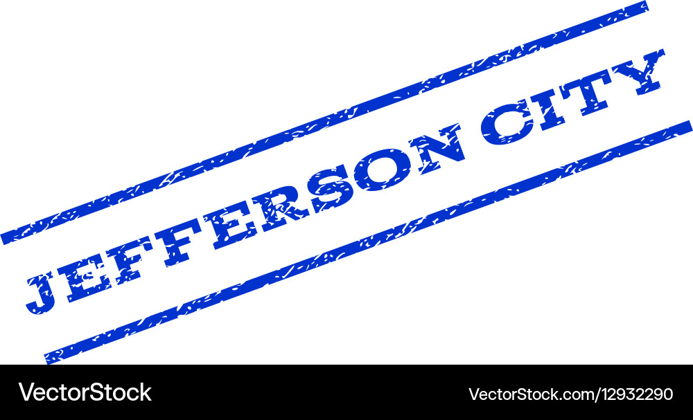 Jefferson city watermark stamp Royalty Free Vector Image