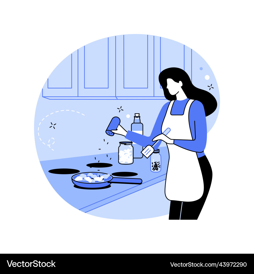 Making superfood isolated cartoon Royalty Free Vector Image