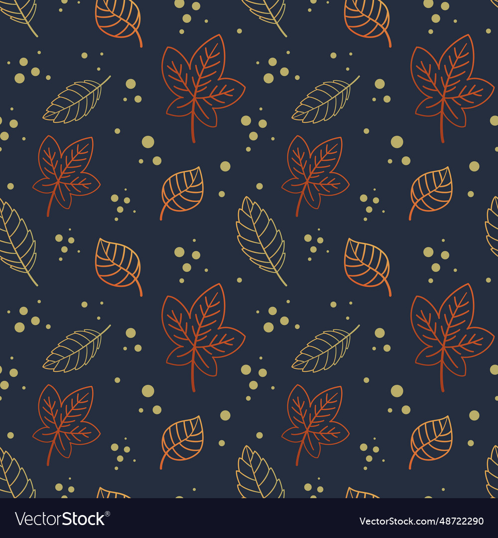 Pattern autumn leaves Royalty Free Vector Image
