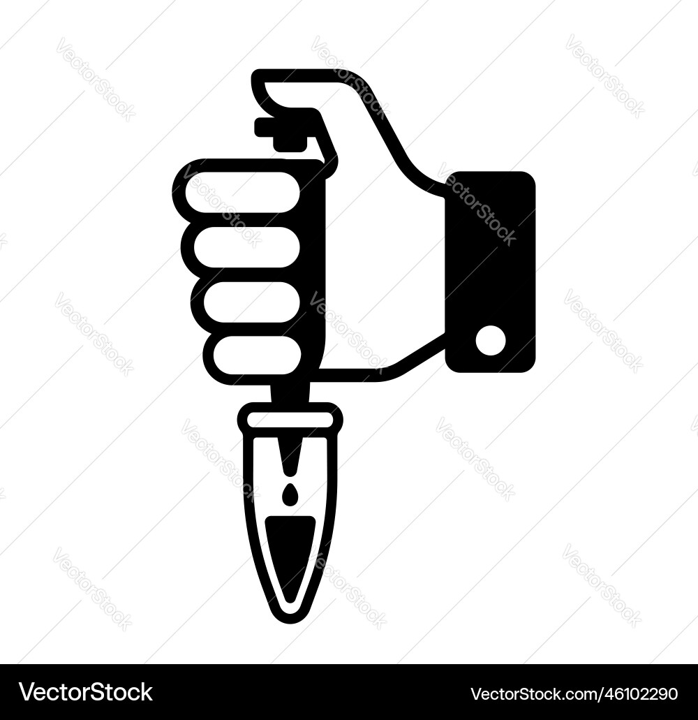 Pcr polymerase chain reaction test icon novel Vector Image