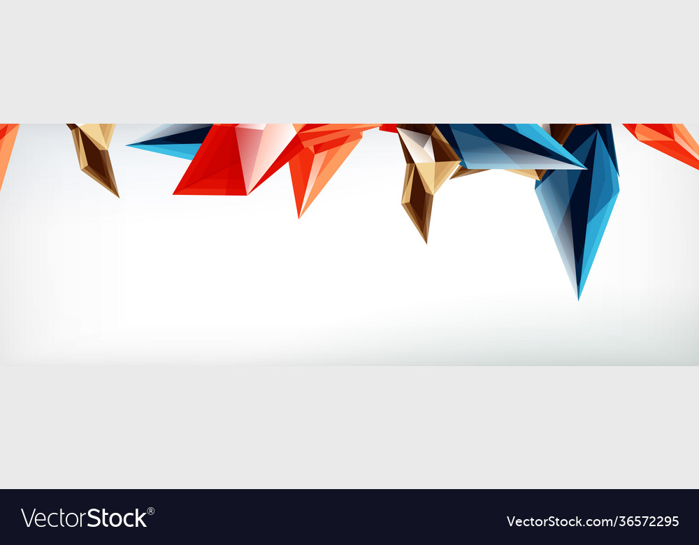 3d triangles and pyramids abstract Royalty Free Vector Image