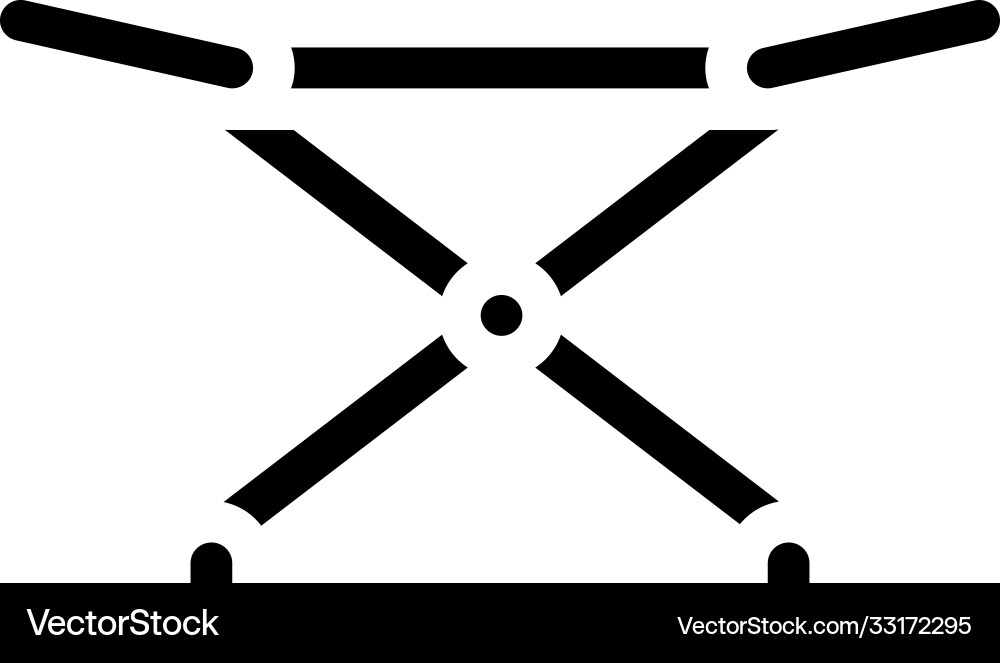 Clothes dryer glyph icon isolated Royalty Free Vector Image