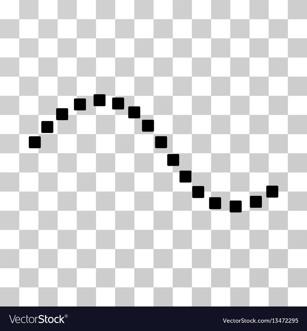 Dotted function line icon Royalty Free Vector Image