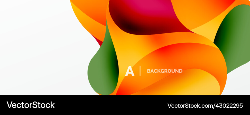 Flowing geometric shapes minimalist abstract Vector Image