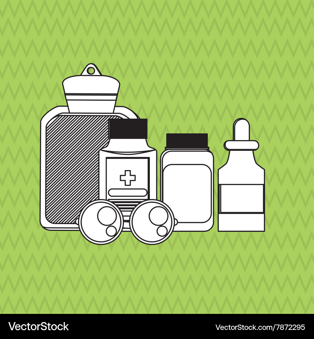 Medical care design Royalty Free Vector Image - VectorStock