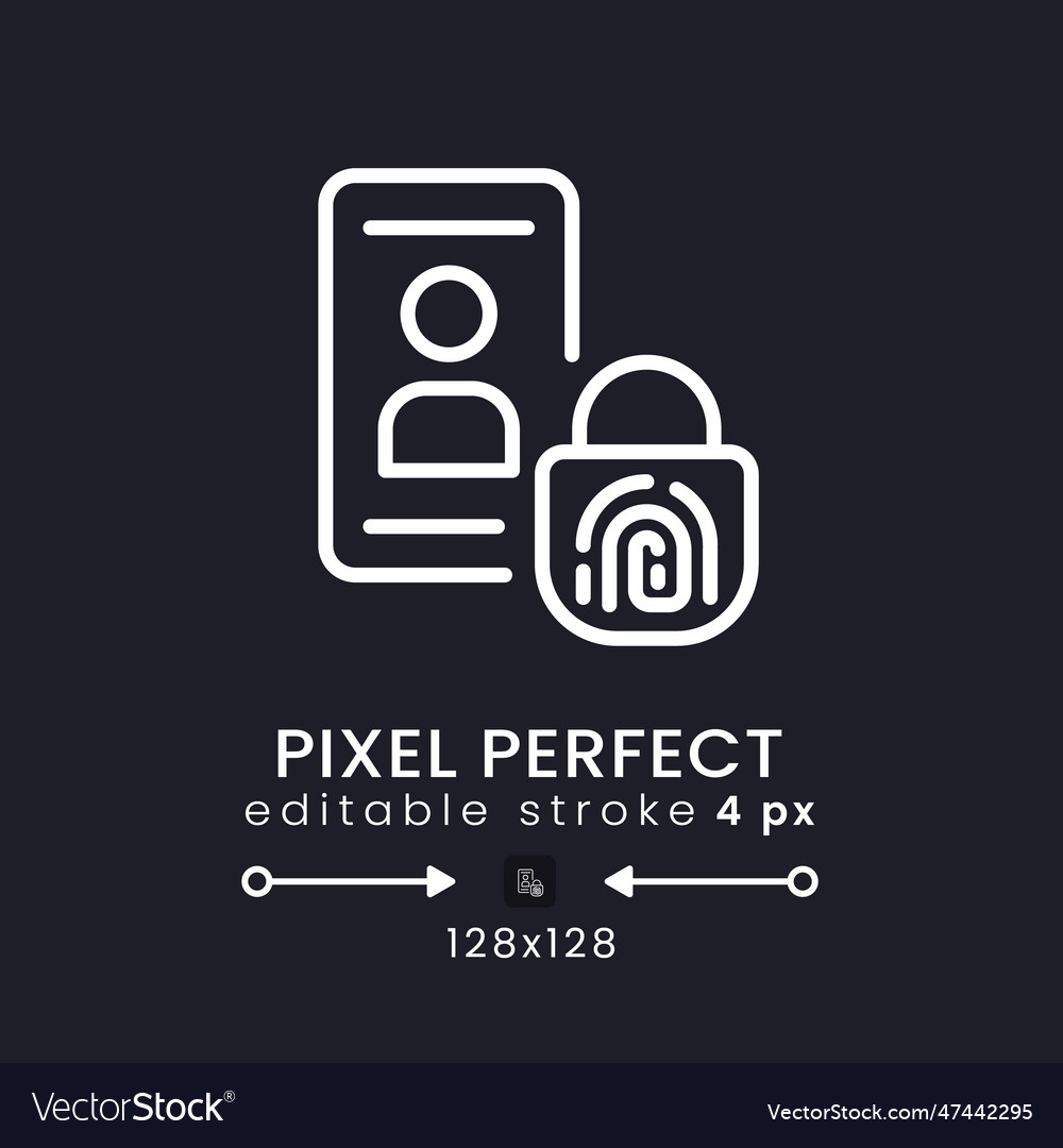Multi Factor Authentication White Linear Desktop Vector Image