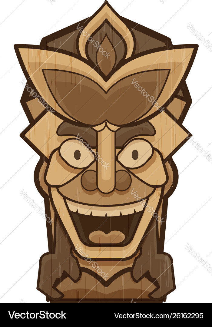 Smiling idol icon cartoon style Royalty Free Vector Image
