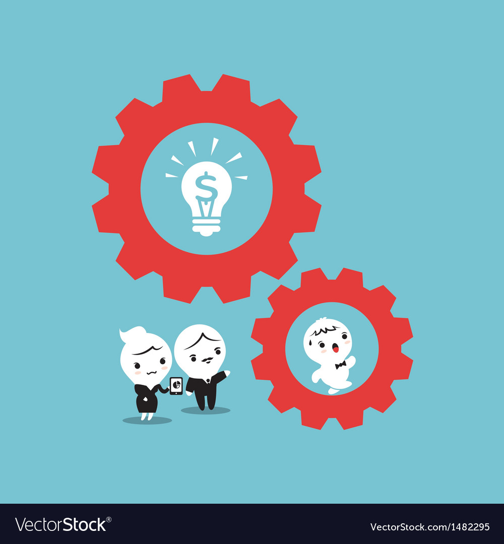 Working hard Royalty Free Vector Image - VectorStock
