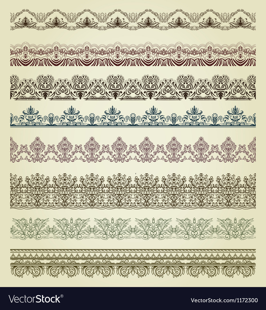 Set of borders Royalty Free Vector Image - VectorStock