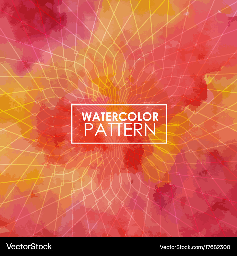 Watercolor pattern background Royalty Free Vector Image