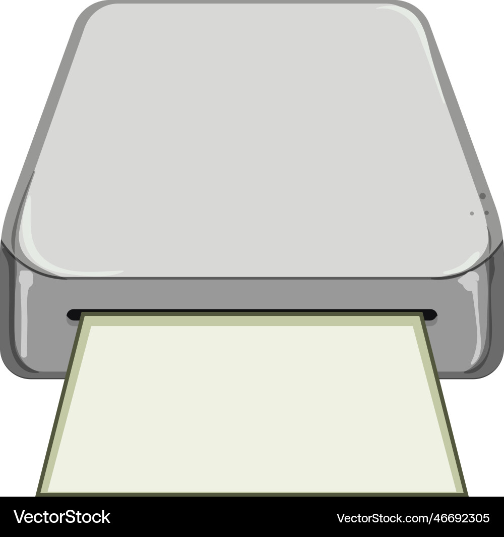 Business compact photo printer cartoon Royalty Free Vector