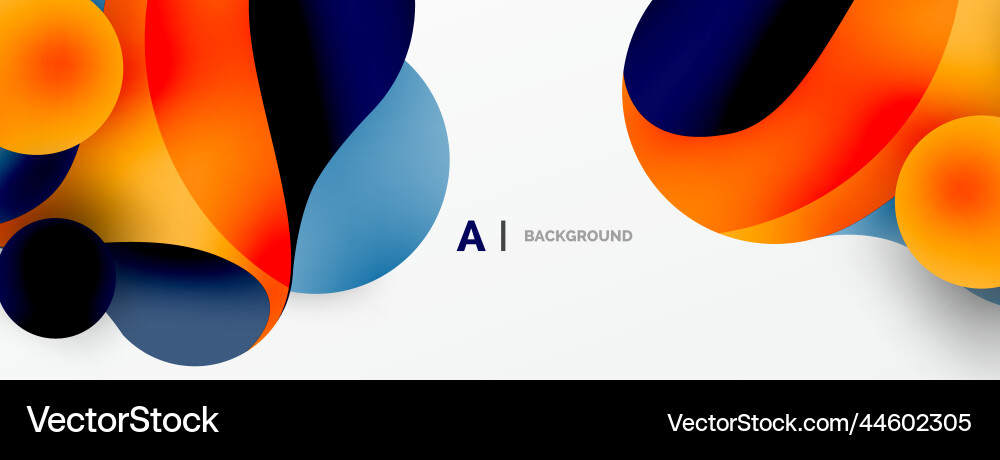 Flowing geometric shapes minimalist abstract Vector Image