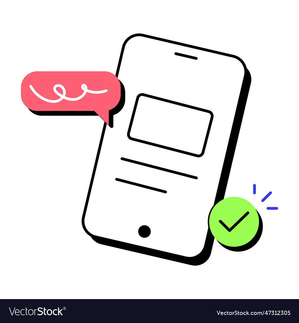 Mobile message Royalty Free Vector Image - VectorStock