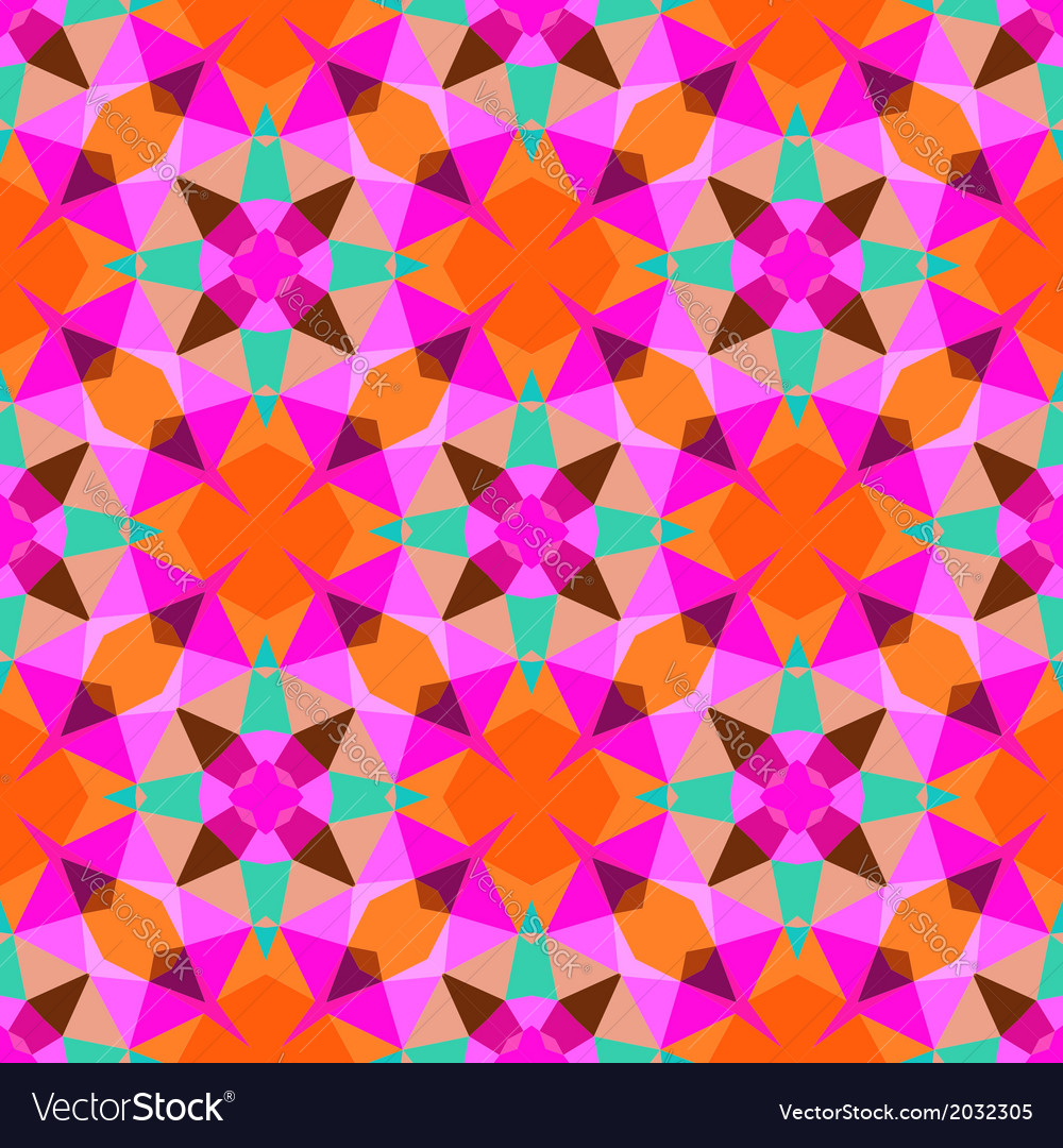Multicolor geometric pattern in bright color Vector Image