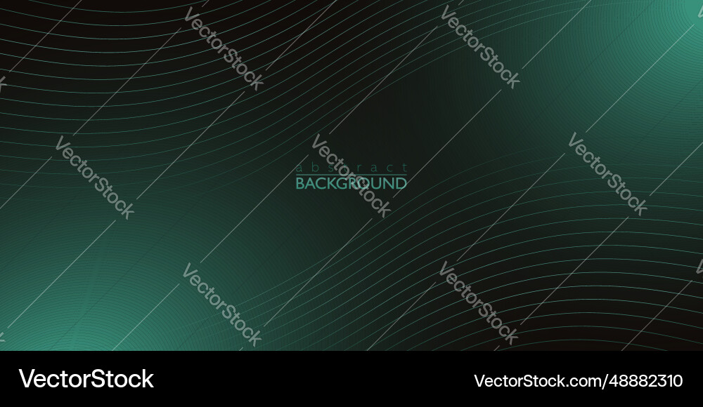 Abstract luxury dark turquoise wave template desig