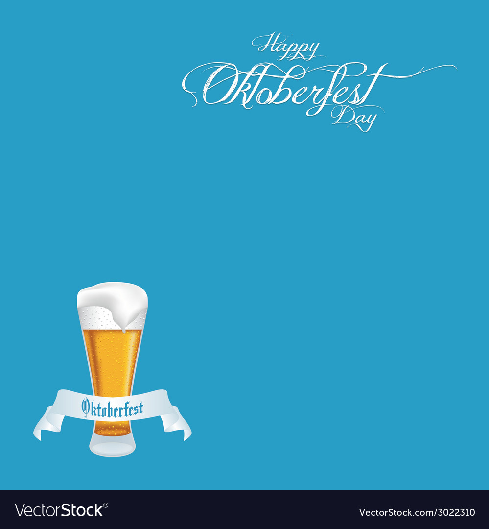 Abstract oktoberfest background with some special Vector Image
