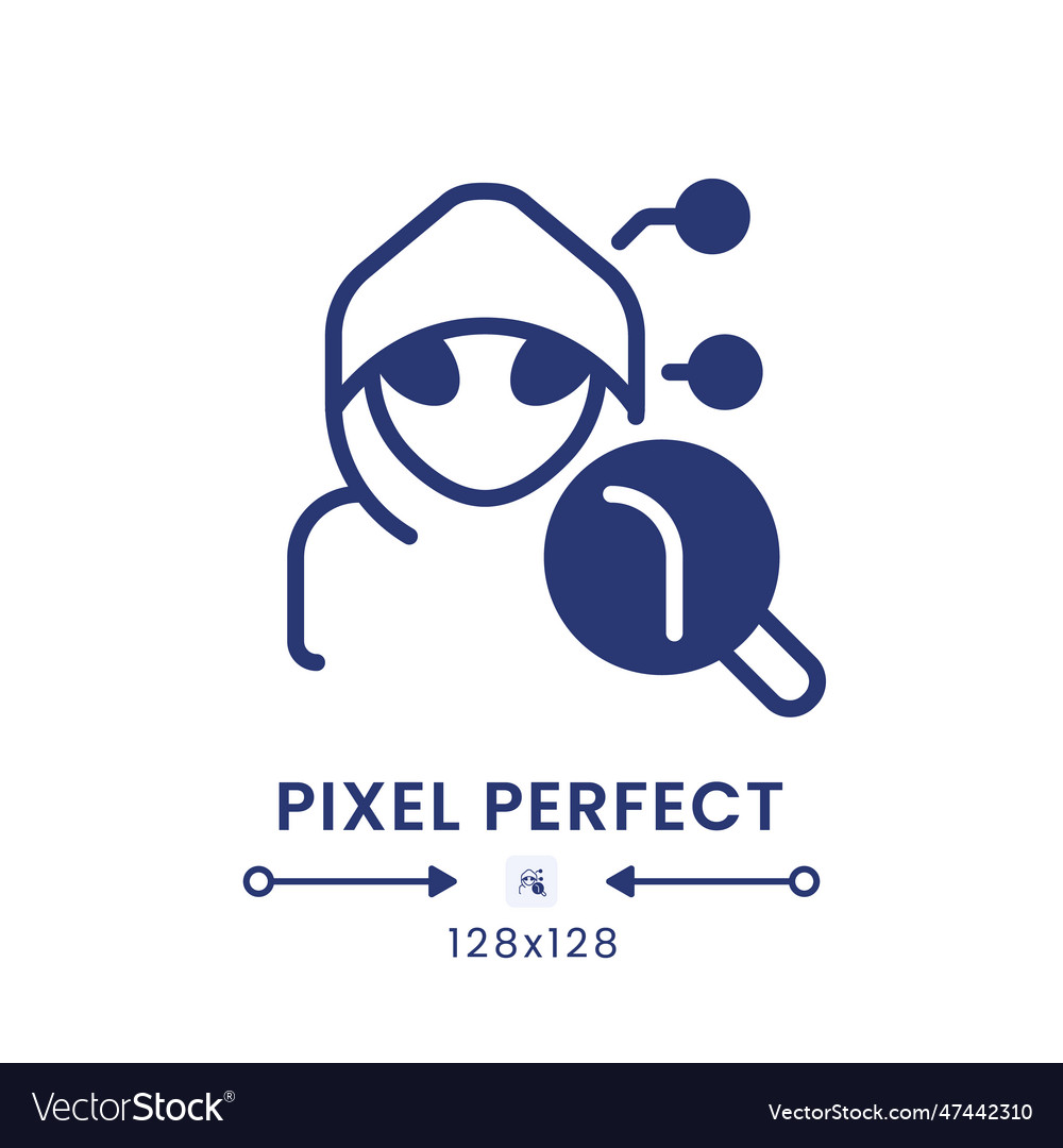 Attack analytics black solid desktop icon Vector Image