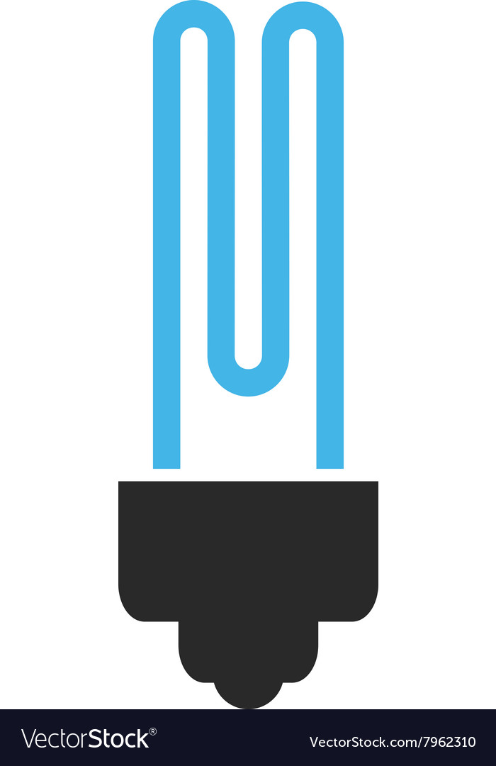 Fluorescent bulb flat pictograph Royalty Free Vector Image Fluorescent bulb flat pictograph Royalty Free Vector Image