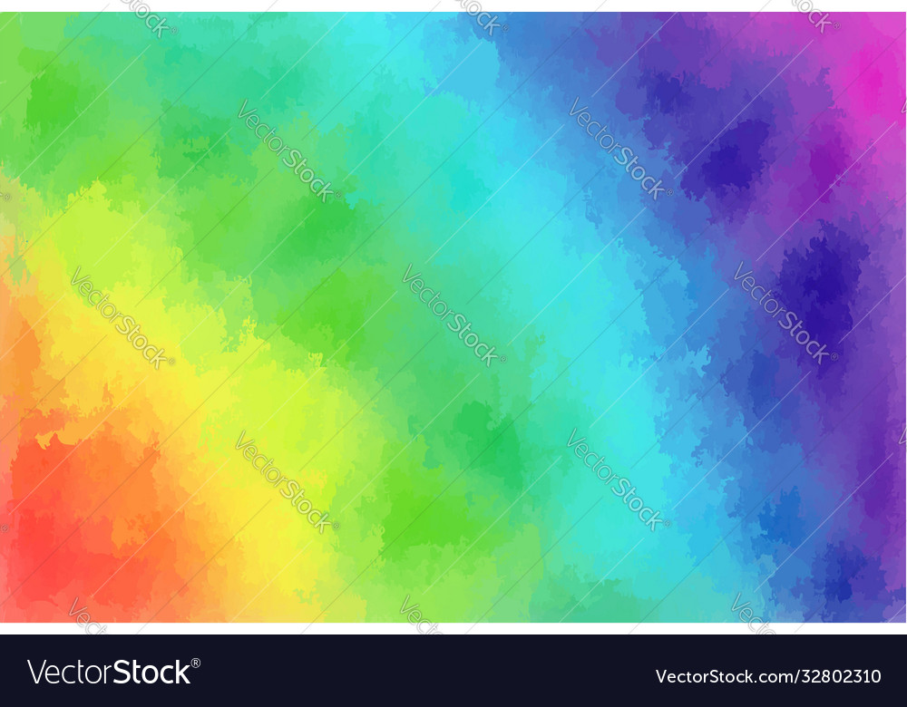 Rainbow watercolor background Royalty Free Vector Image