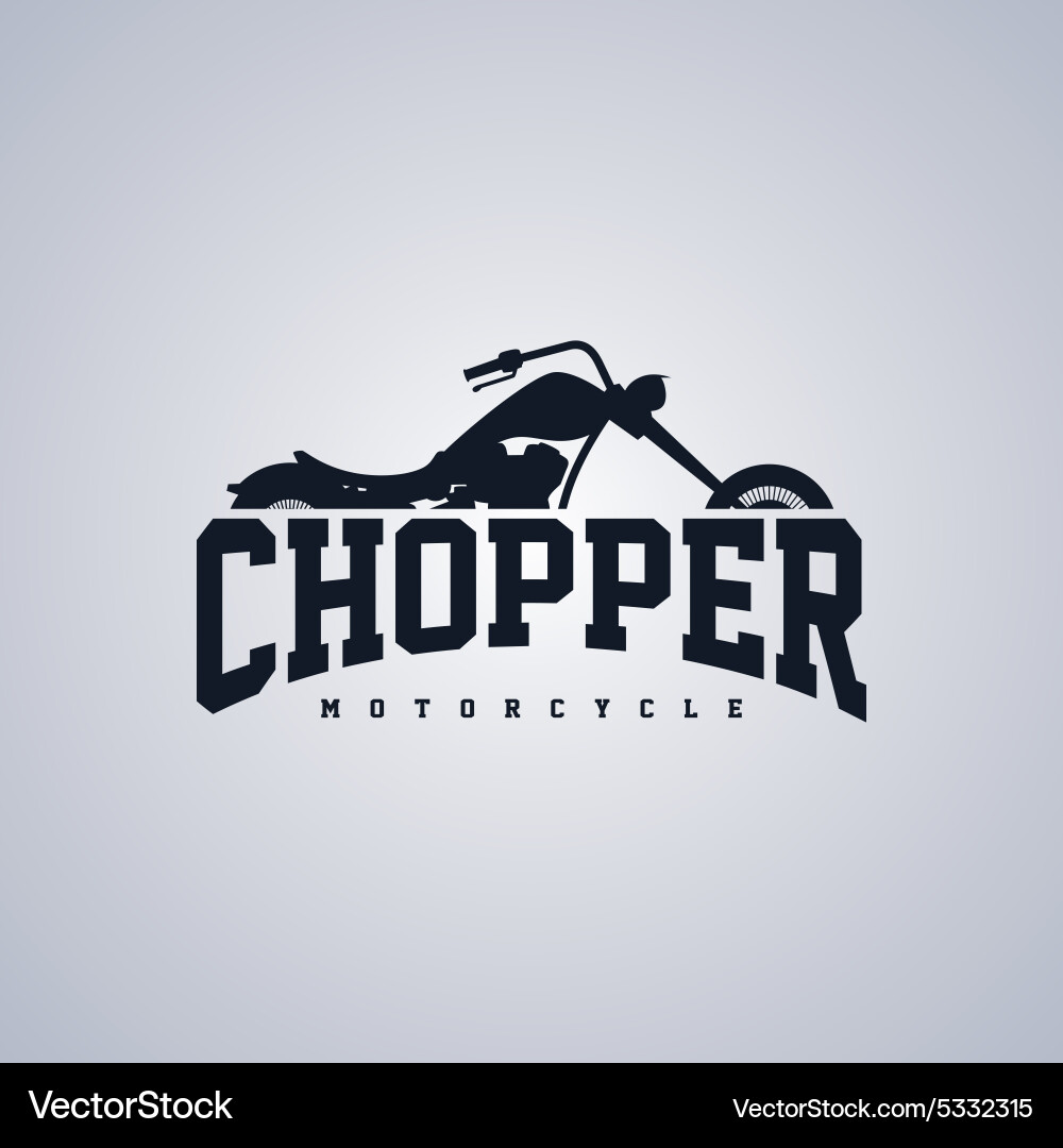 Chopper motorcycle Royalty Free Vector Image - VectorStock
